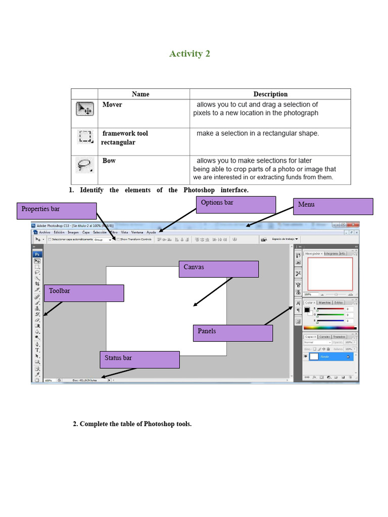 Photoshop Interface | PDF | Adobe Photoshop | Computer Graphics