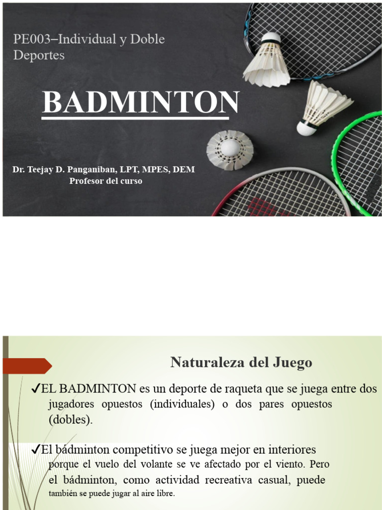 Guía Completa sobre Bádminton: Reglas y Técnicas | PDF | Deportes