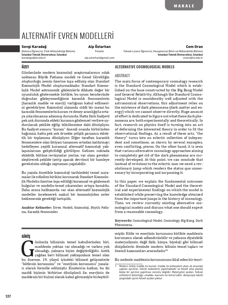 Alternatif Evren Modelleri | PDF