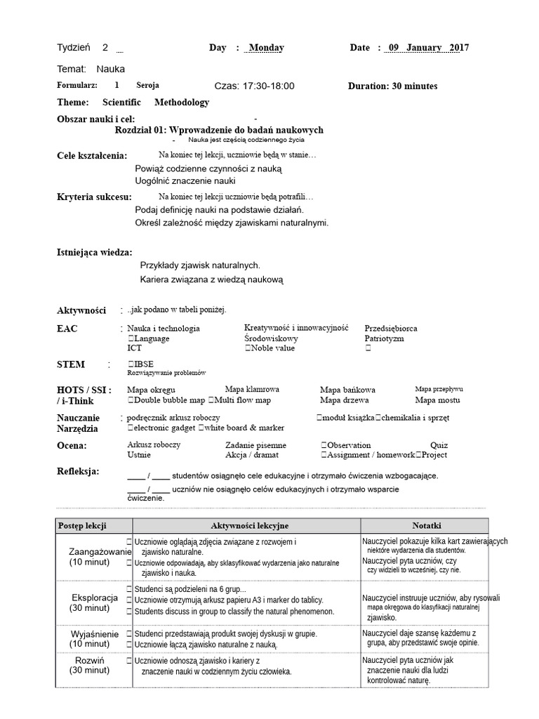 DLP 5E 1.1 - Nauka Jest Częścią Codziennego Życia | PDF