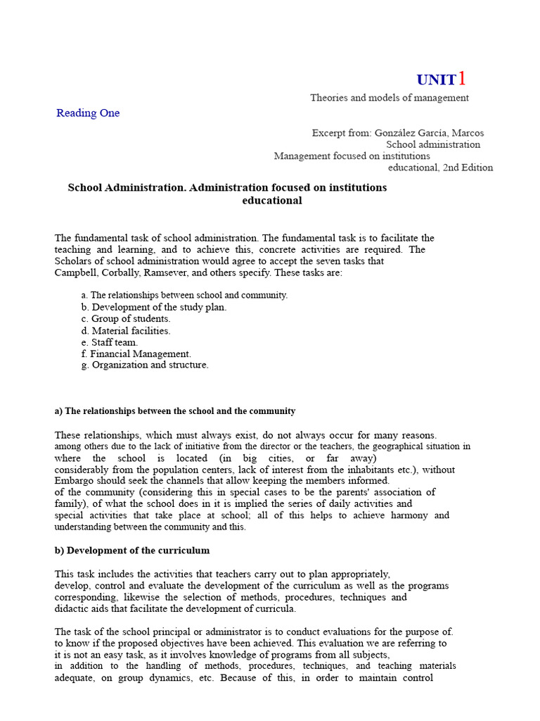 School Administration. Administration Focused On Educational ...