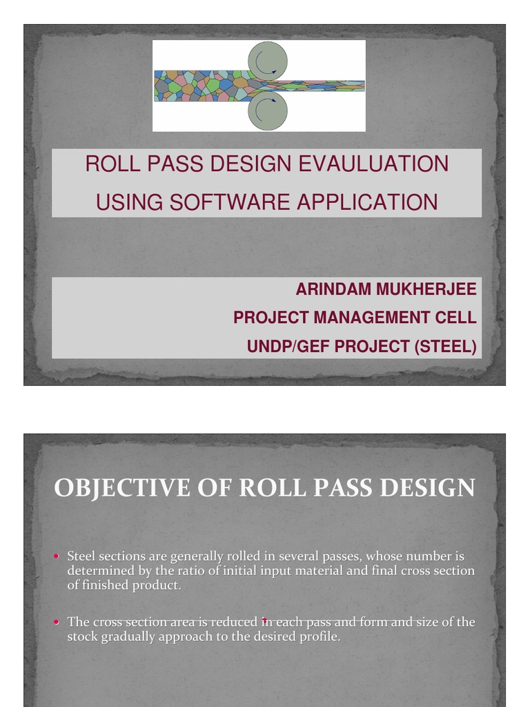 Roll Pass Design Evauluation Using Software Application | PDF | Alloy ...