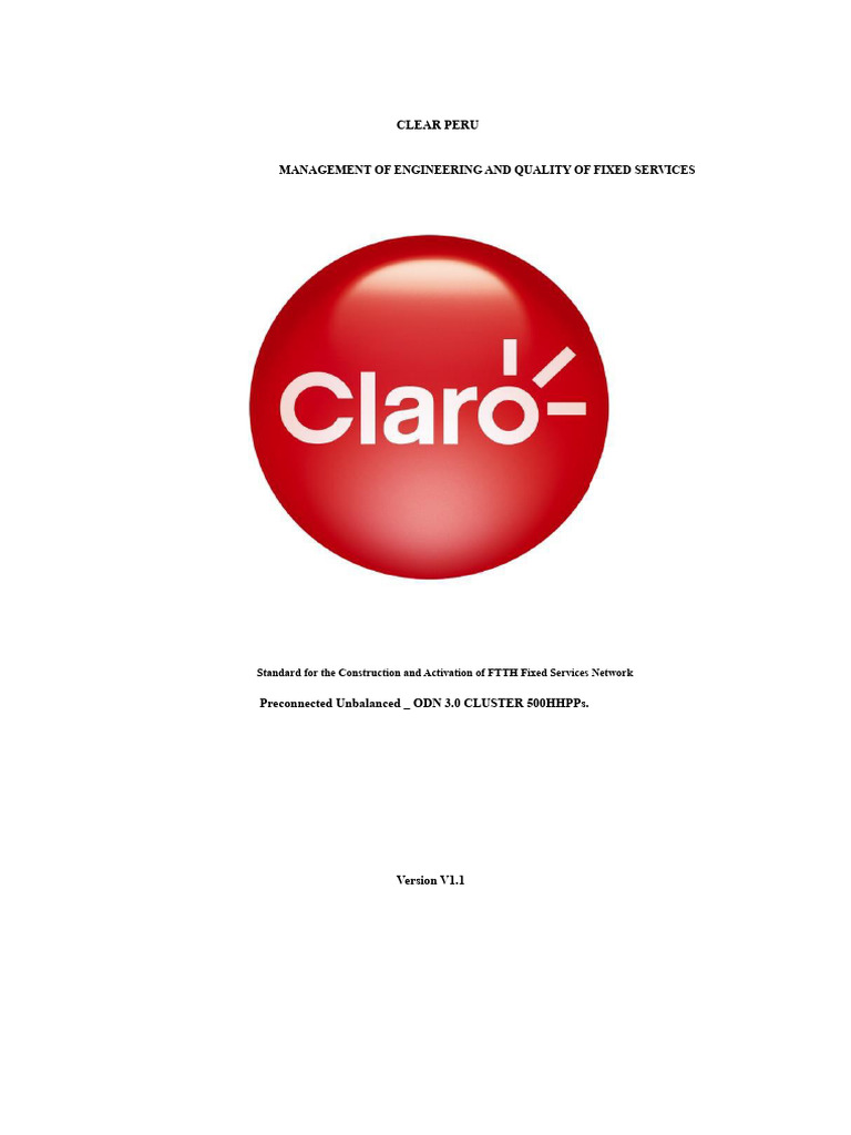 FTTH ODN 3.0 Construction Standards | PDF | Fiber To The X | Computer ...