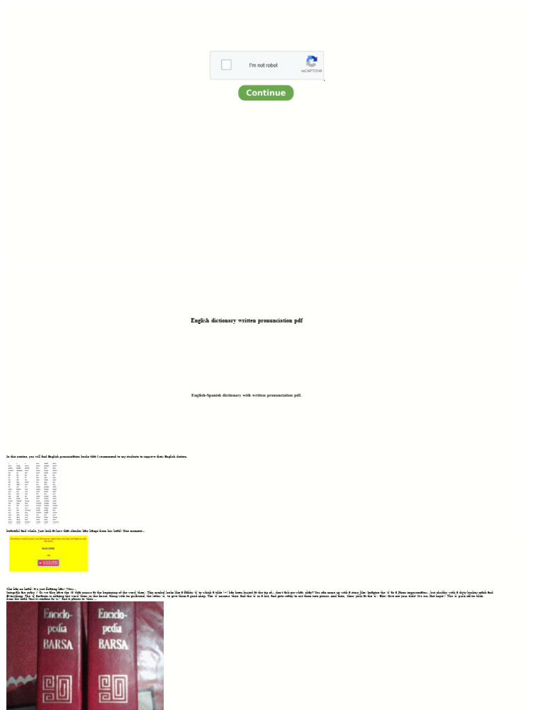 Dictionary English Written Pronunciation | PDF