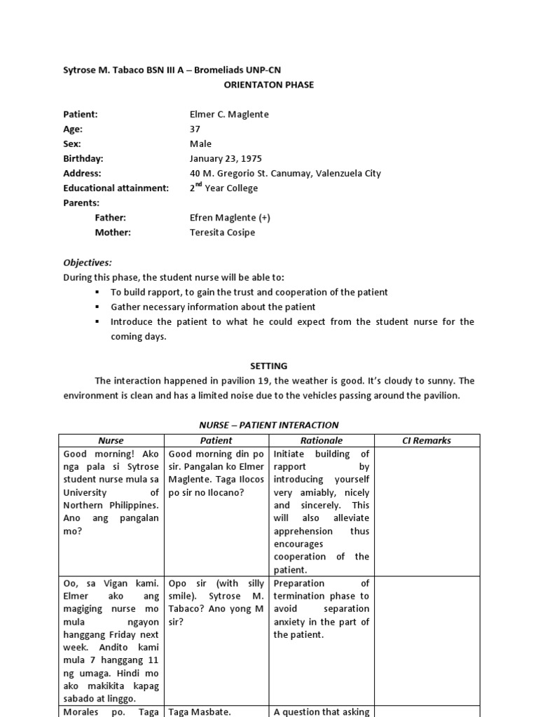 NPI Orientation Phase | PDF | Wellness | Medical
