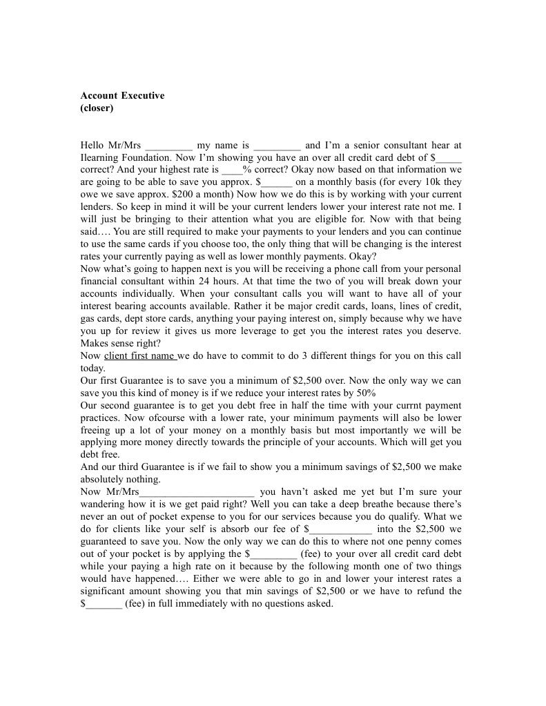 Closer Script Li | PDF | Interest | Debt