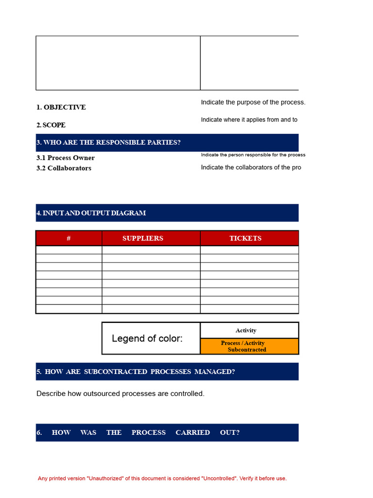 Process Sheet - Template | PDF | Computing
