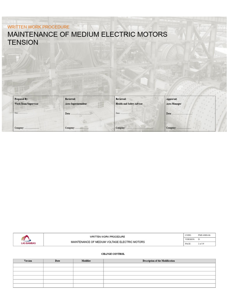 PME-0000-06 Maintenance. Medium Voltage Electric Motors - Rev D | PDF ...
