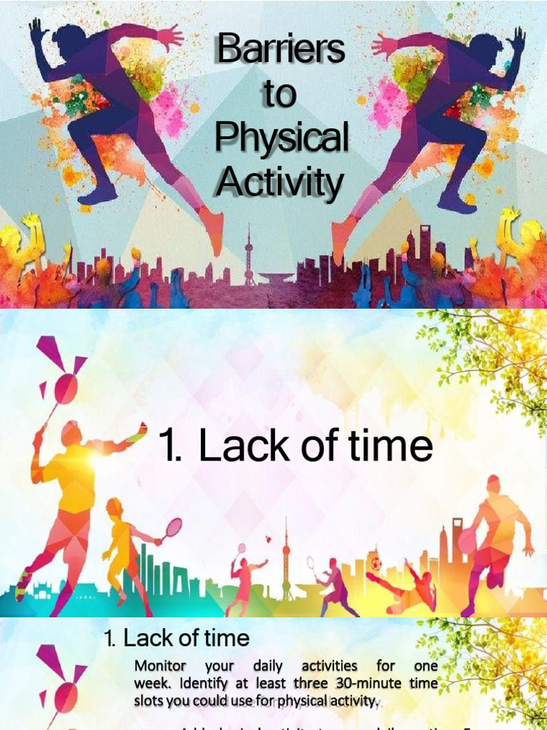 Barriers To Physical Activity (Third Lesson) | PDF