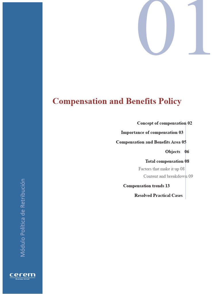 Compensation and Benefits Policy | PDF | Compensation And Benefits ...
