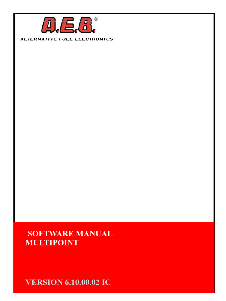 Multipoint Software Manual v6.10.00.02 | PDF | Fuel Injection