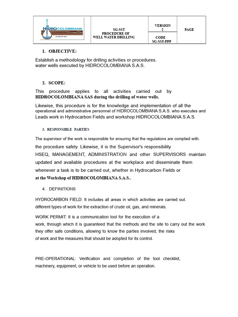 Drilling Procedure | PDF | Oil Well | Pipe (Fluid Conveyance)