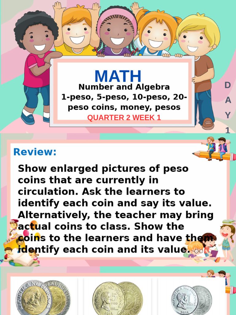 Peso Coins and Bills Value Lesson | PDF | Money | Currency