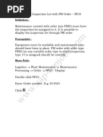 Create Maintenance Order with IW31 | PDF