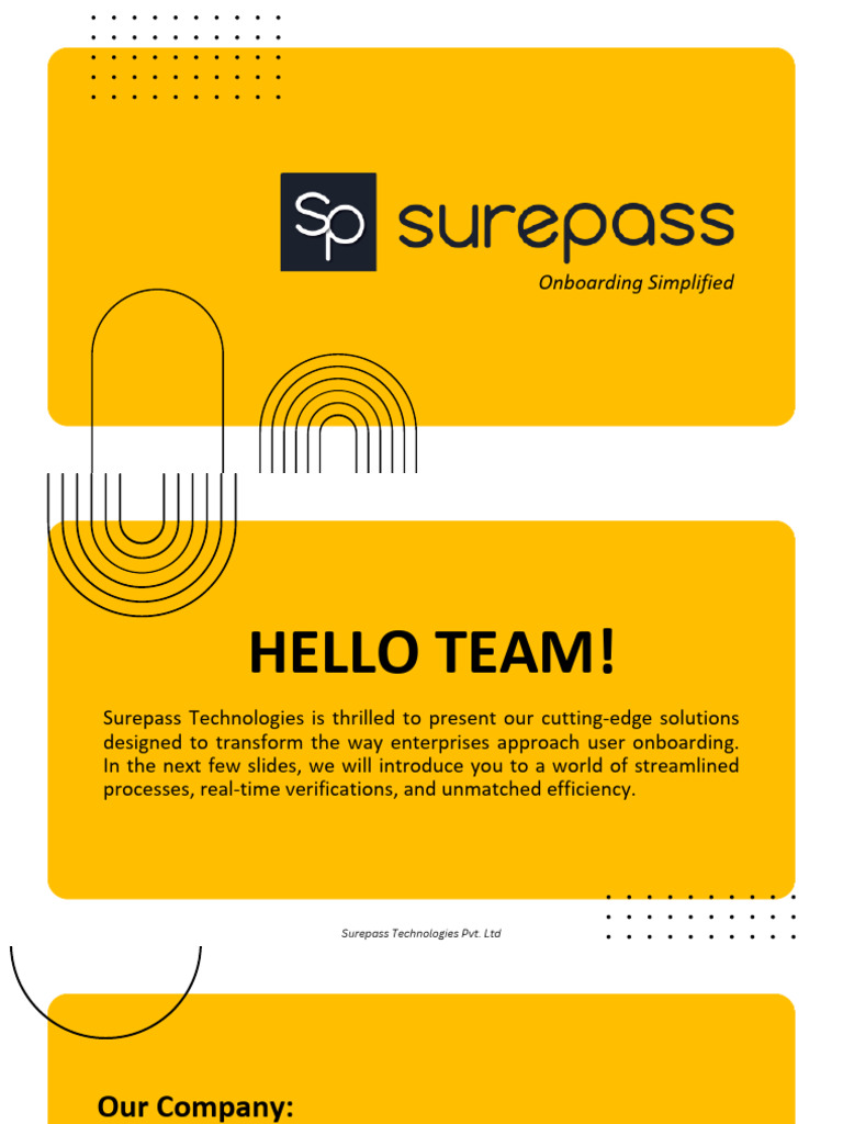 Surepass Product Deck | PDF | Identity Document | Optical Character ...