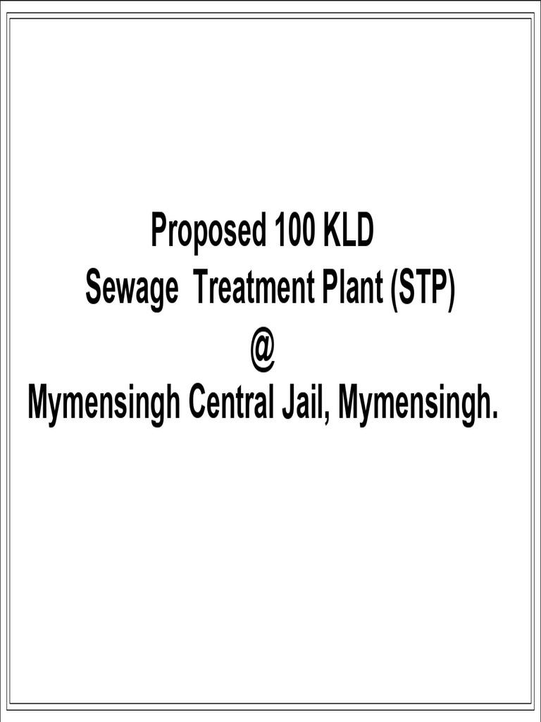 Mymensingh Zail 120 KLD FRP STP Drawing For Estimate | PDF | Chess ...