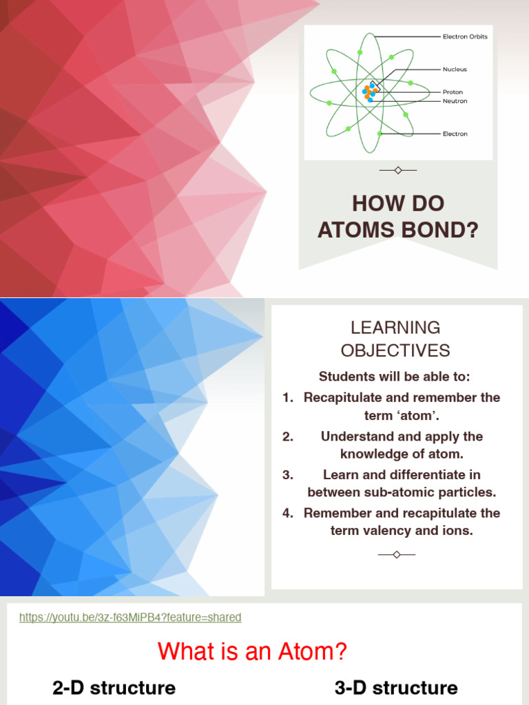 How Do Atoms Bond | PDF