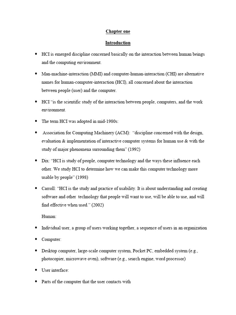 HCI (1) | PDF | Human–Computer Interaction | Usability