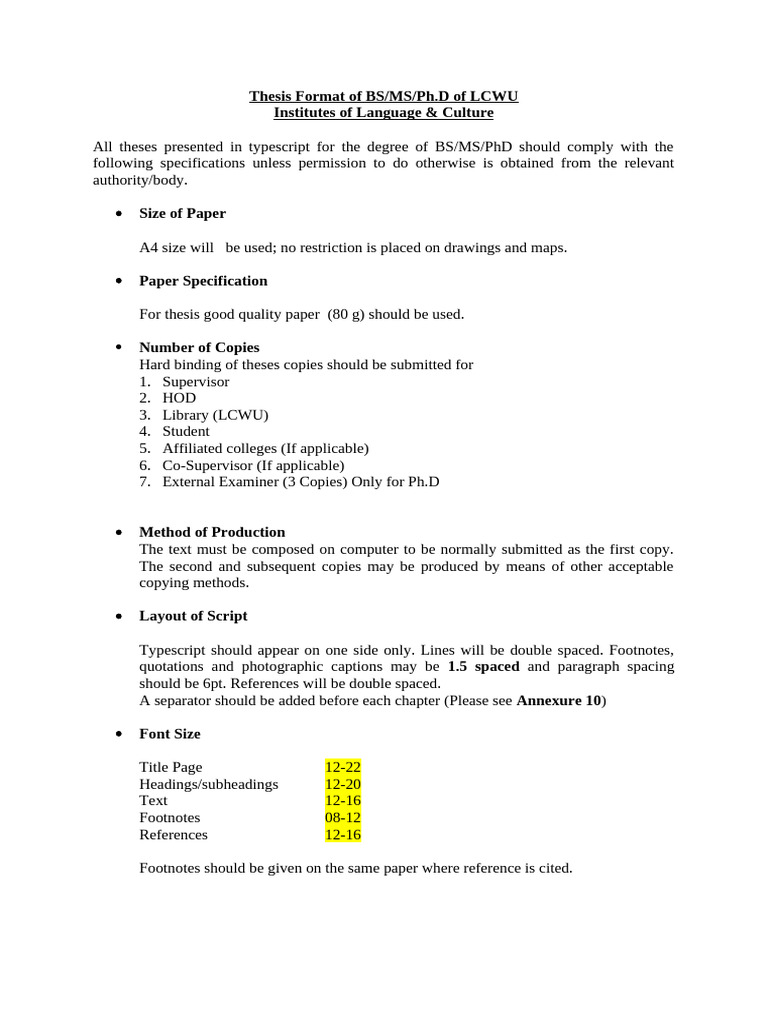 Thesis Format Institu Es Language Culture | PDF | Thesis | Doctor Of ...