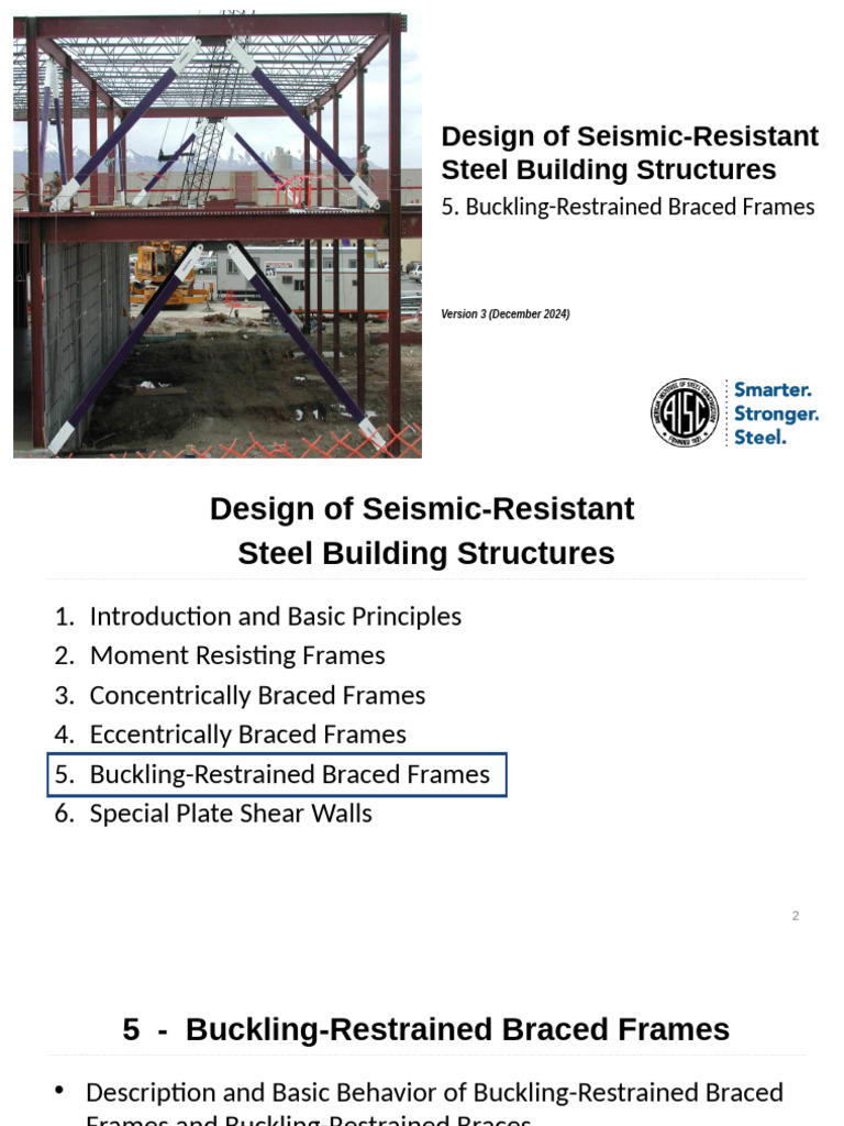 Aisc Seismic Design-module5-Buckling Restrained Braced Frames-V3 | PDF ...