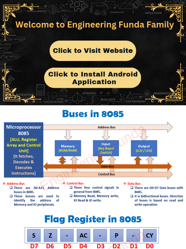 Basics of 8085 | PDF | Computer Engineering | Computer Architecture