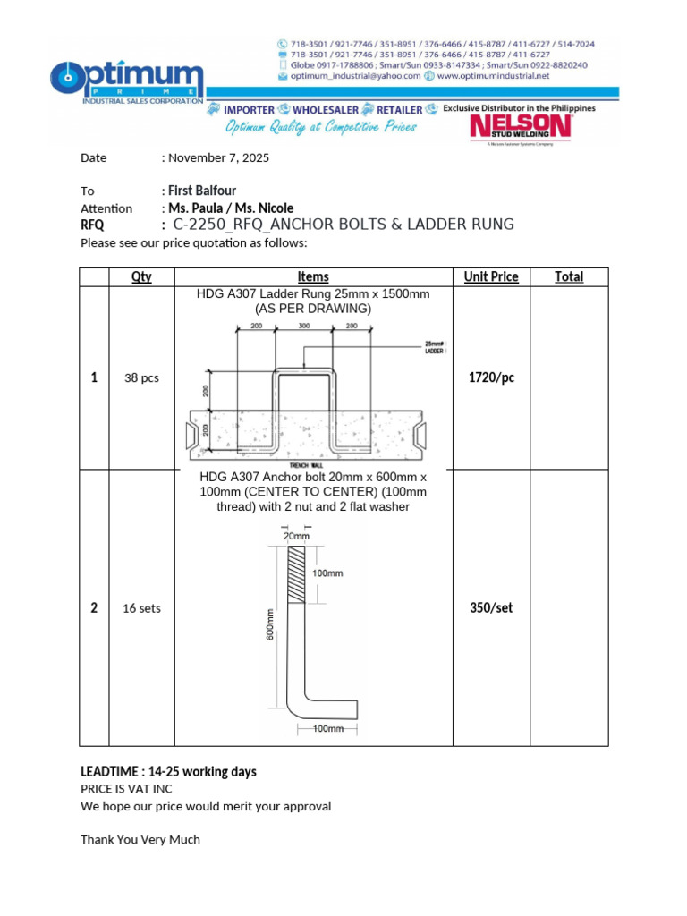 Balfour - Quotation 287 | PDF