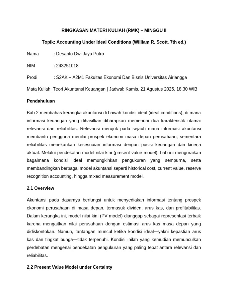 Rmk II Desantodwijayap 243251018 s2ak a2m1 Copy | PDF