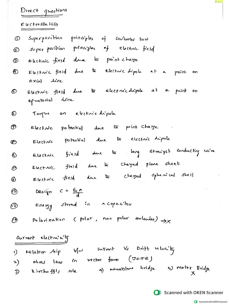 Direct Questions NCERT | PDF