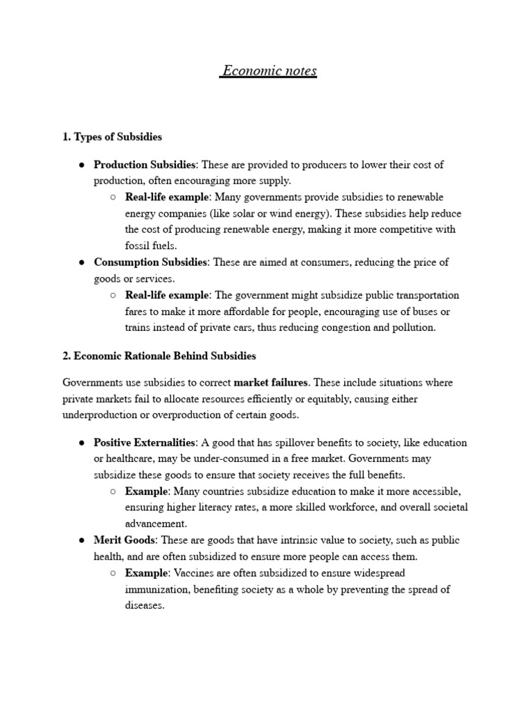 Understanding Subsidies and Taxes | PDF | Cost Of Living | Taxes