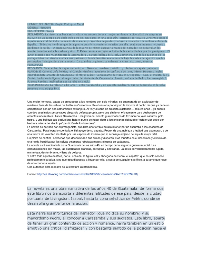 Carazamba | PDF | Guatemala | Departamento de Petén