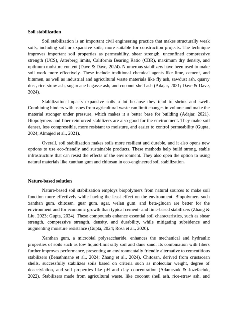 Soil Stabilization Abouts Talkings | PDF | Soil | Cement