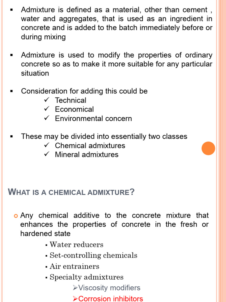 Understanding Concrete Admixtures | PDF | Concrete | Cement