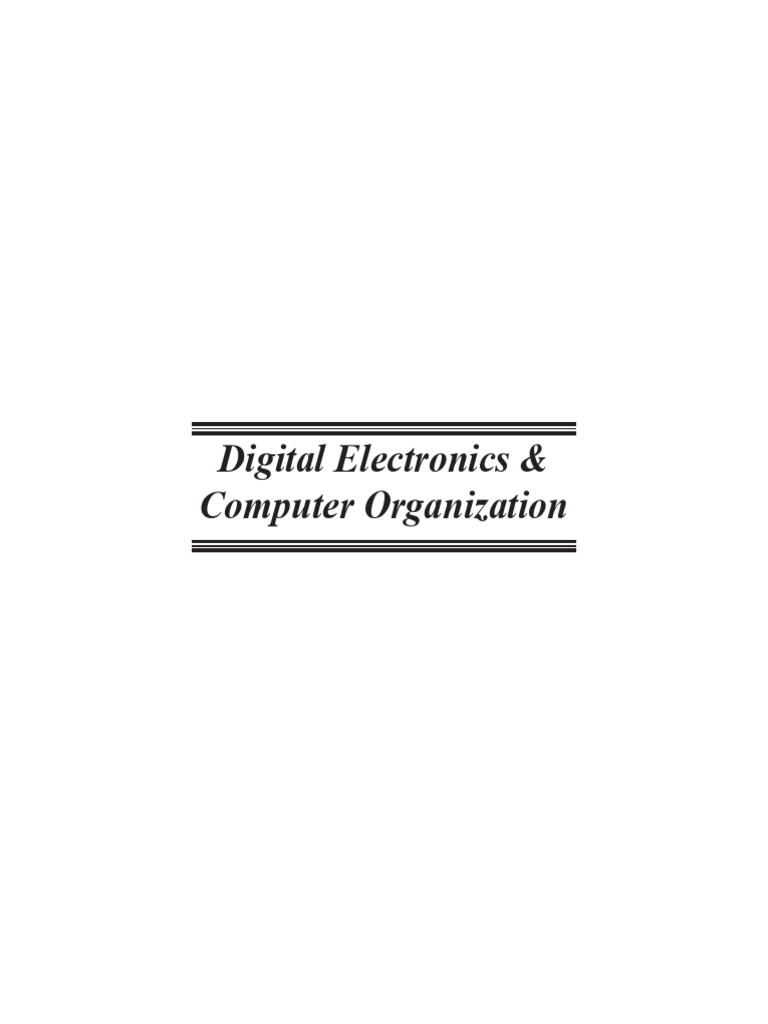 107 - Digital Electronics | PDF