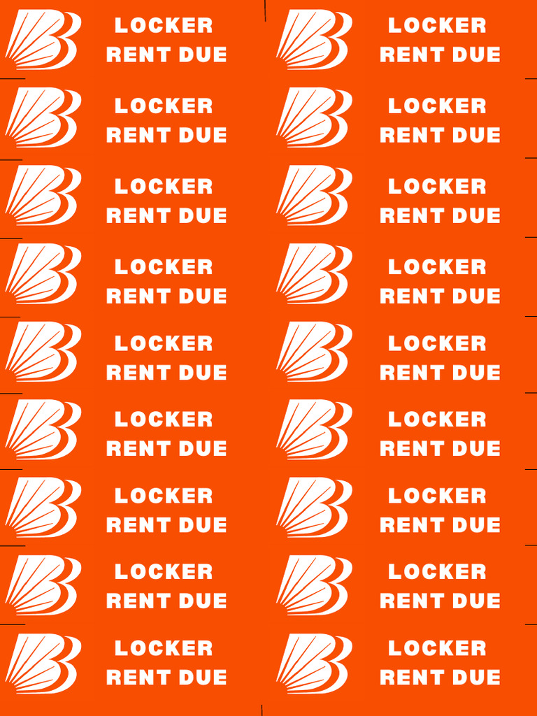 Locker Rent Payment Reminder | PDF