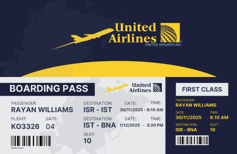 United Airlines - Flight Confirmation | PDF