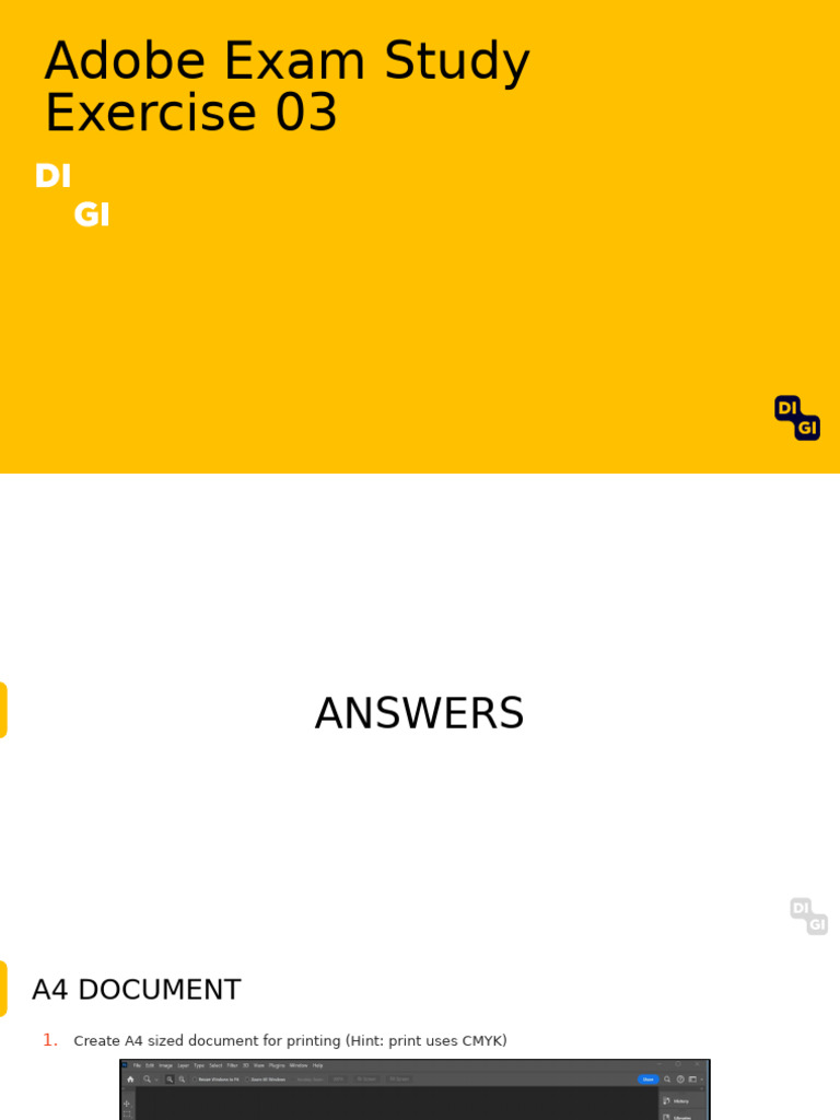 Adobe Exam Study Exercise 03 | PDF