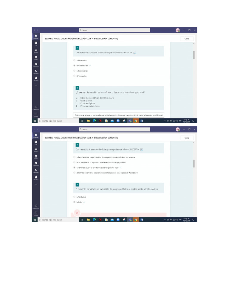 Segundo Parcial Parasito Lab | PDF