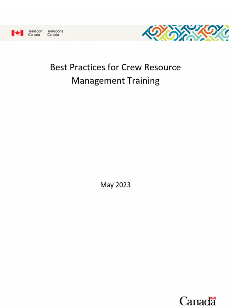 Best Practices Crew Resource Management | PDF | Federal Aviation ...