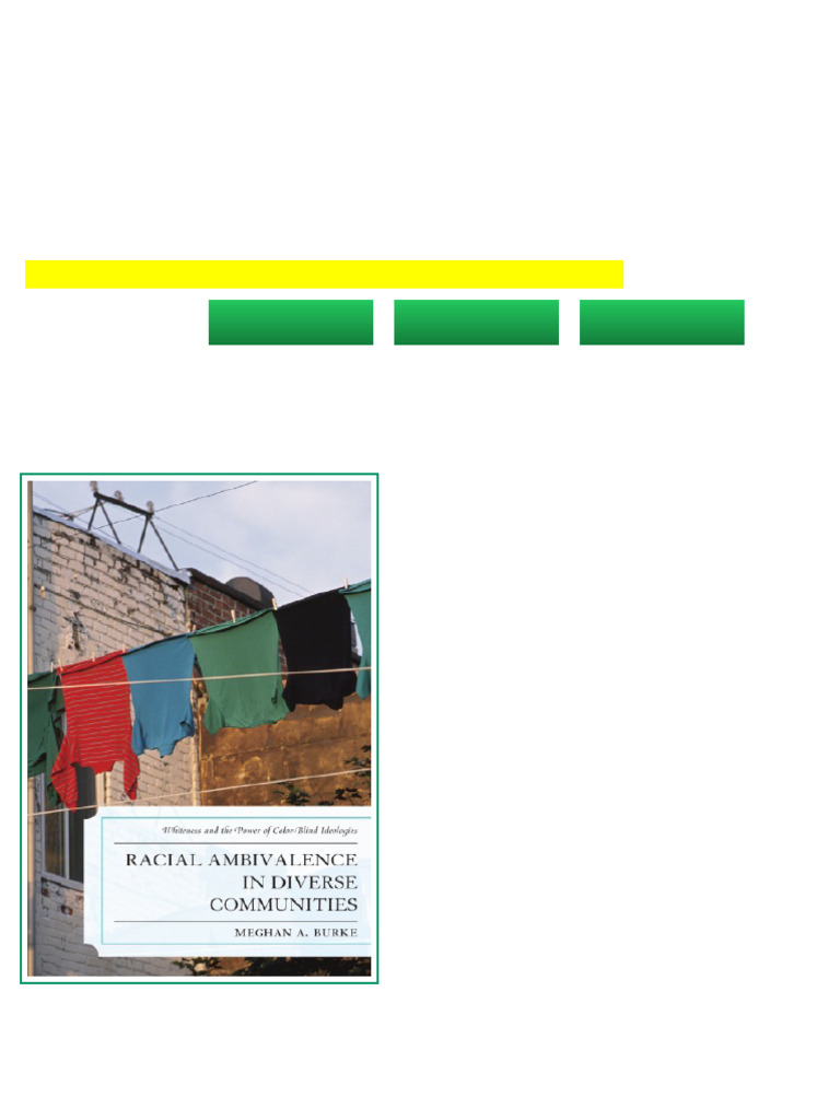 (Ebook) Racial Ambivalence in Diverse Communities: Whiteness and The ...