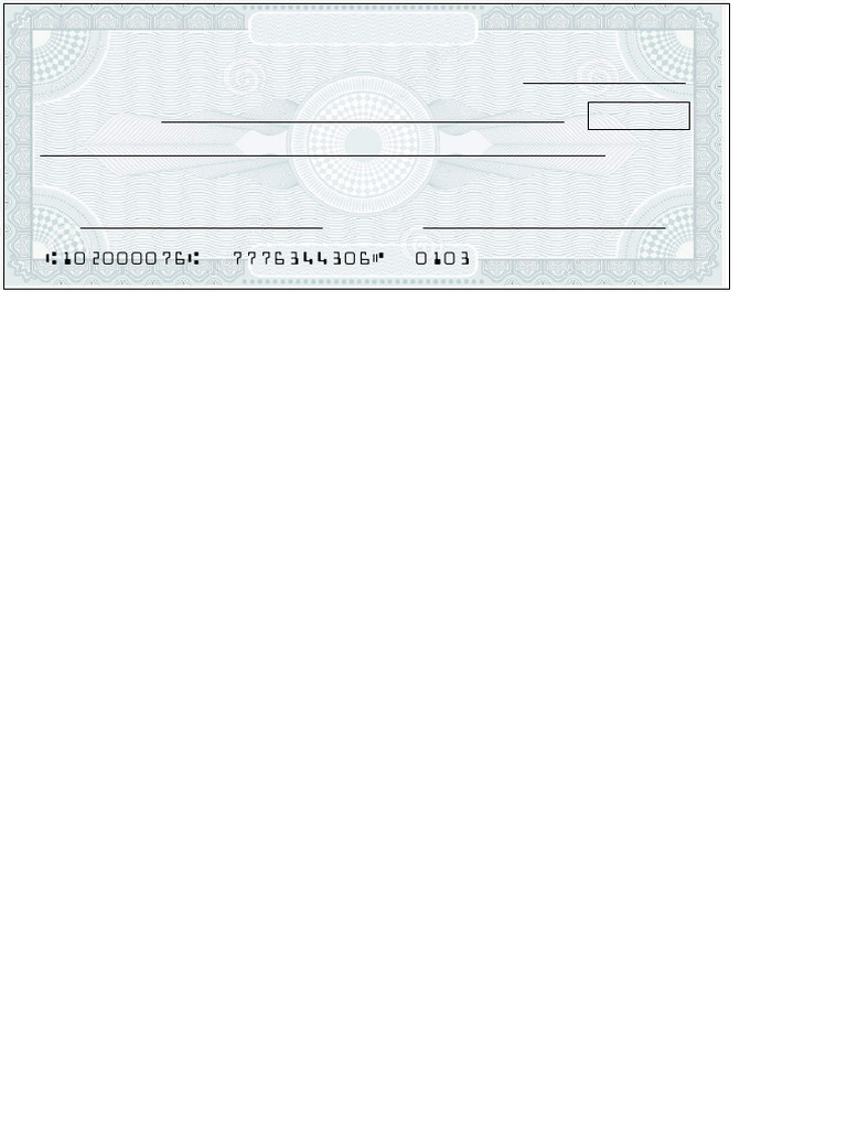 My Check | PDF