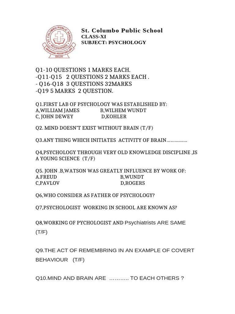 Class 11 Ut Scps | PDF