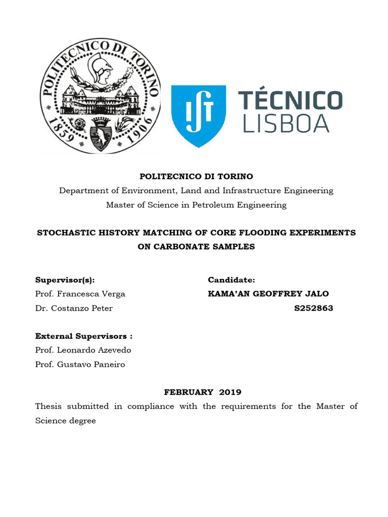Tesi | PDF | Petroleum Reservoir | Enhanced Oil Recovery