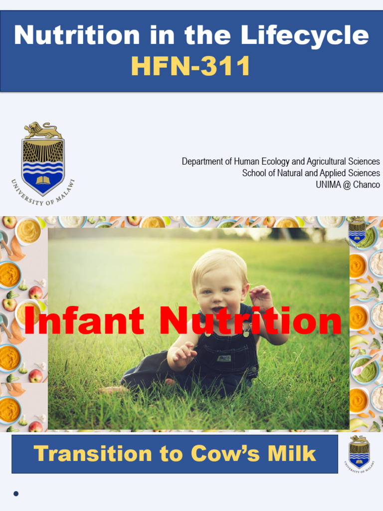 Nutrition in The Lifecycle (HFN 311) Notes 5 Nutrition During Infancy B ...