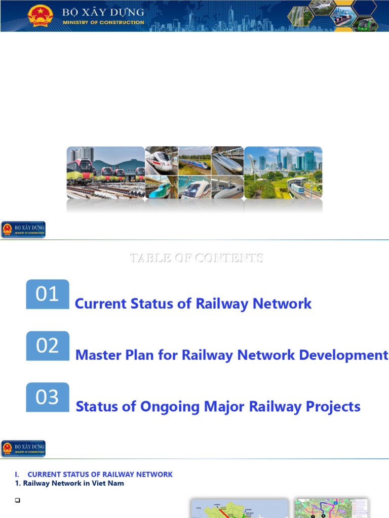 ZZ.25.11.12 VNRA MasterPlan StatusofOngingMajorProjectsinVietNam (en) | PDF | Hanoi | Rail Transport
