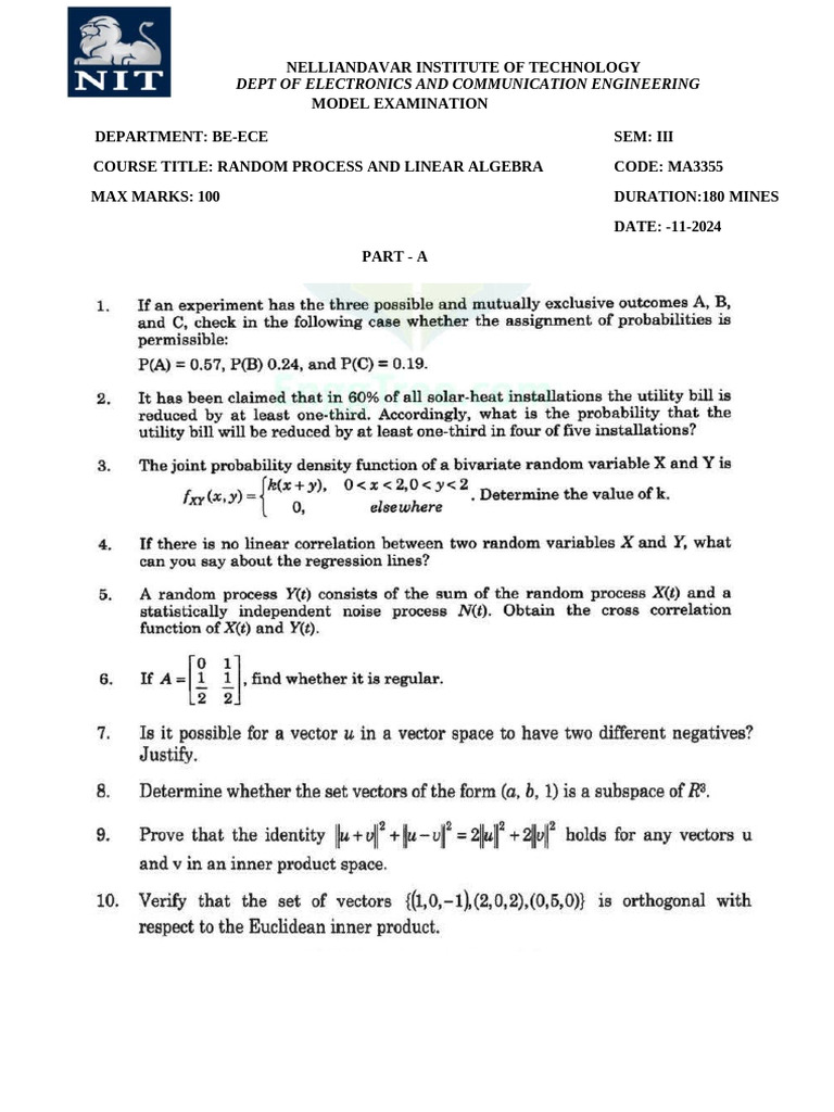 Dept of Electronics and Communication Engineering | PDF
