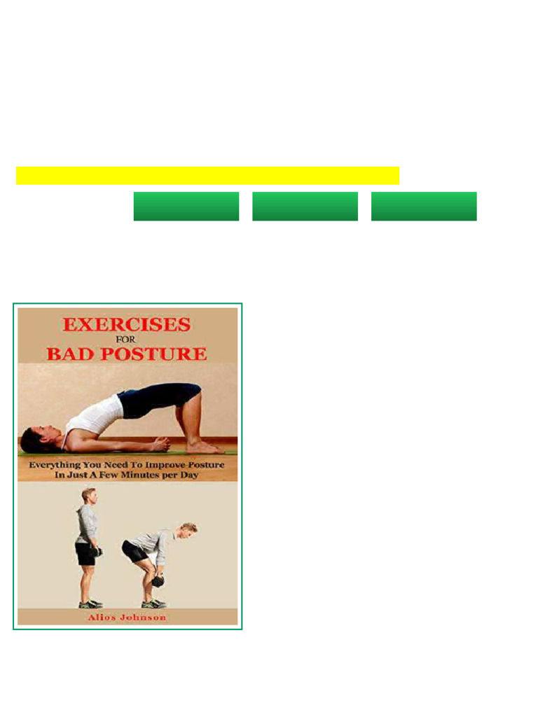 Exercises For Bad Posture Everything You Need To Improve Posture In ...