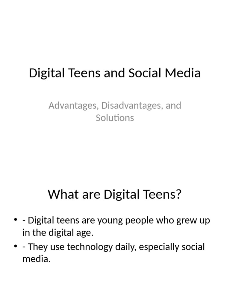 Digital Teens Social Media 2 | PDF