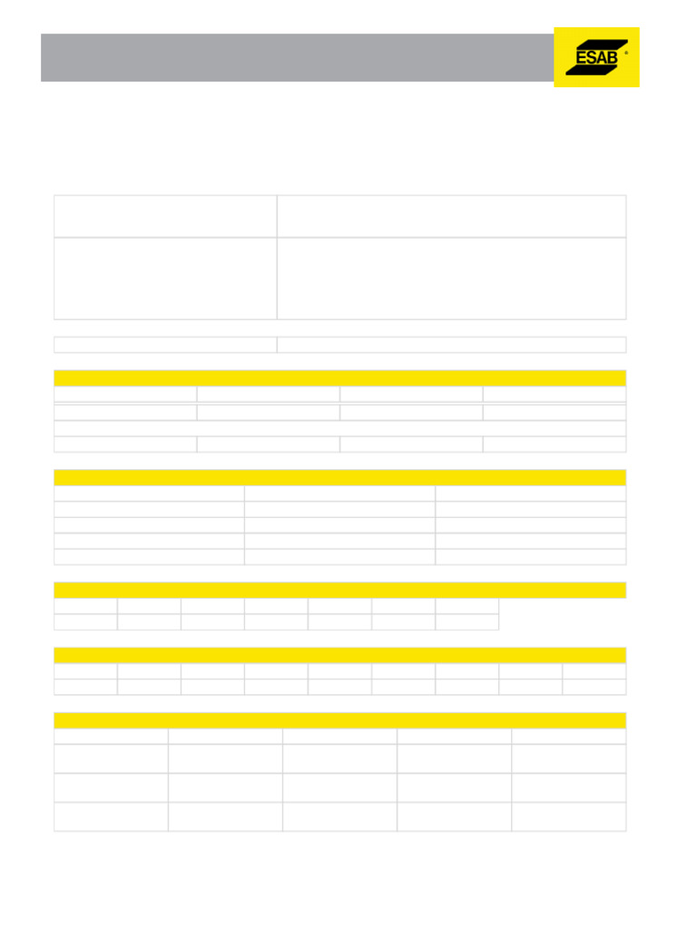 OK Autrod 316LSi | PDF | Stainless Steel | Chemical Substances