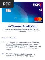 FAB Z Card: No Annual Fee Benefits | PDF | Loyalty Program | Credit Card