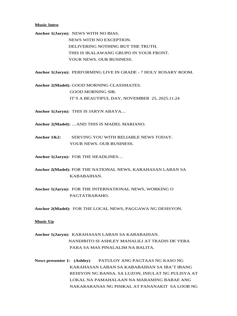 Music Intro | PDF
